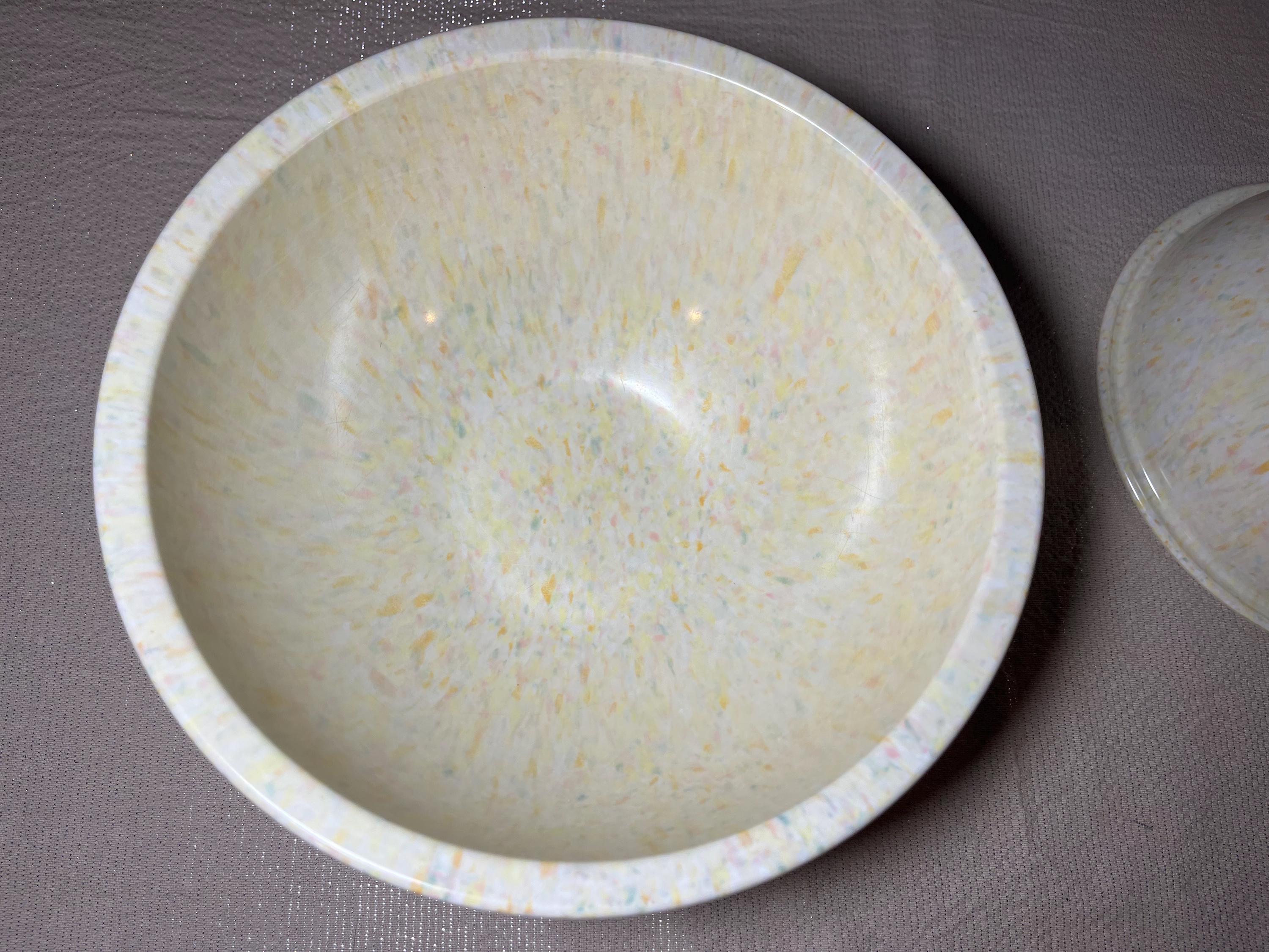 Brookpark Confetti Splatter Melamine Bowls - 2 - Mid Century Modern - Etsy