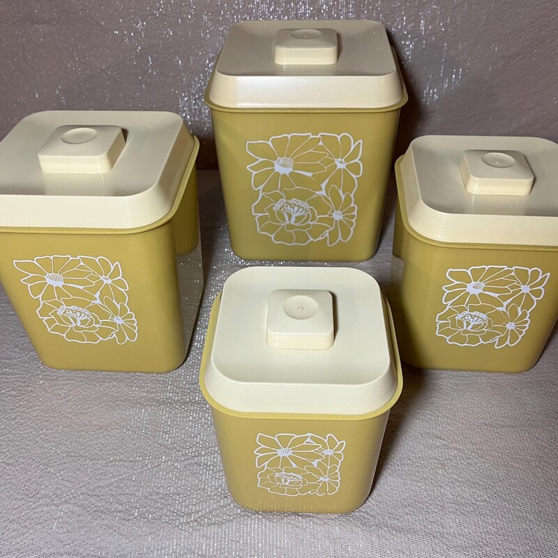 Vintage Canister Set - Etsy