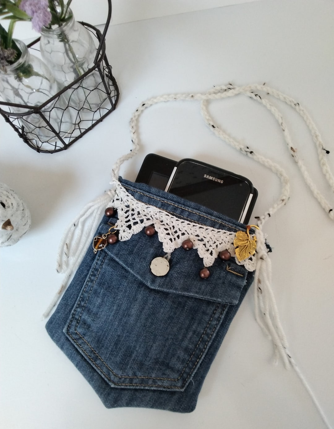 Handmade Shabby Chic Pocket Purse - Etsy