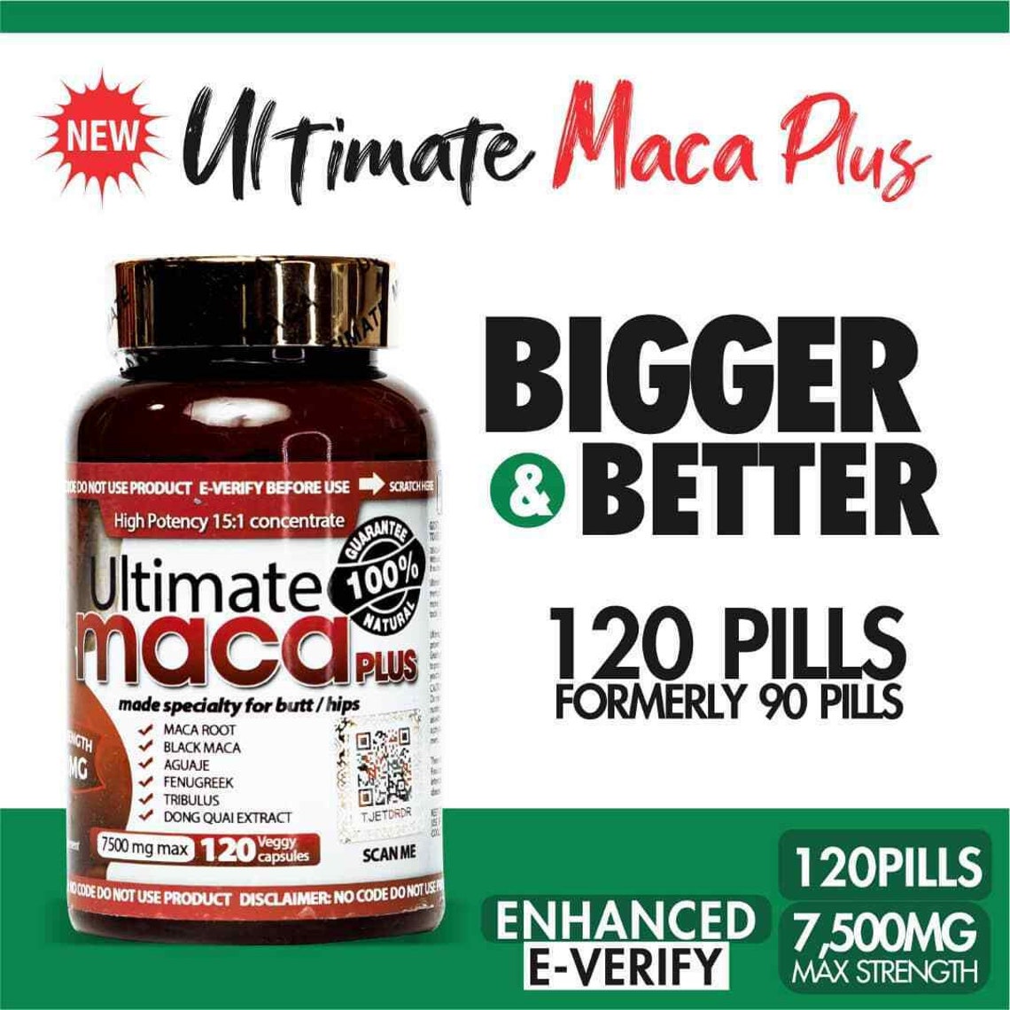 Ultimate Maca Plus 7500MG For Butt & Hips Enlargement 120 | Etsy