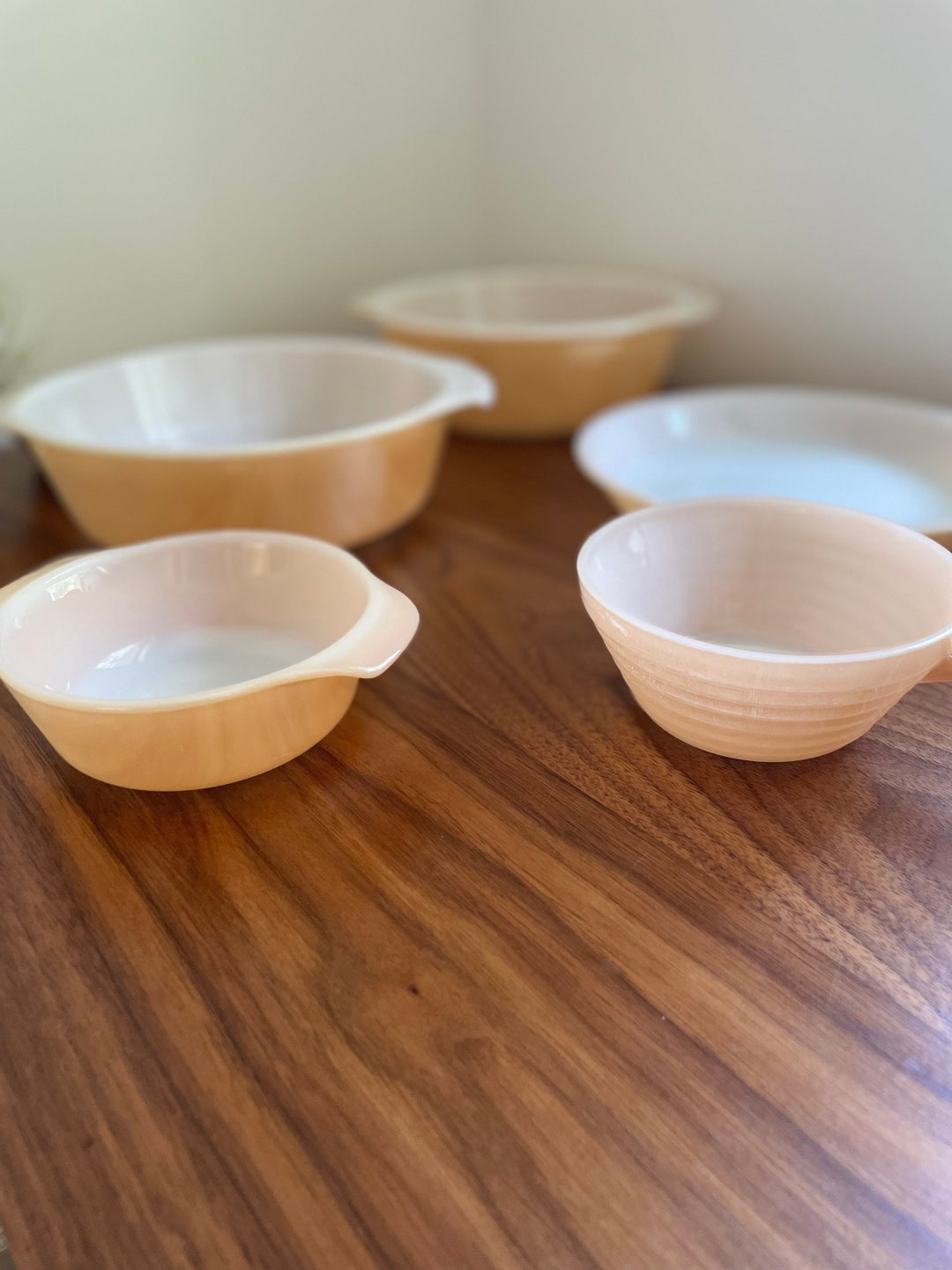 Fire King Peach Lustre Dishware - Etsy