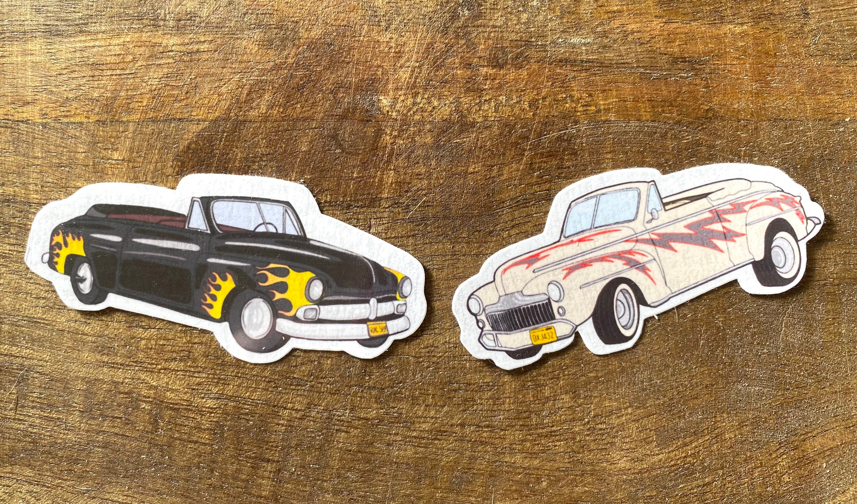 Iconic Movie Car Stickers/ Movie Stickers/ Splash Proof Movie Stickers ...