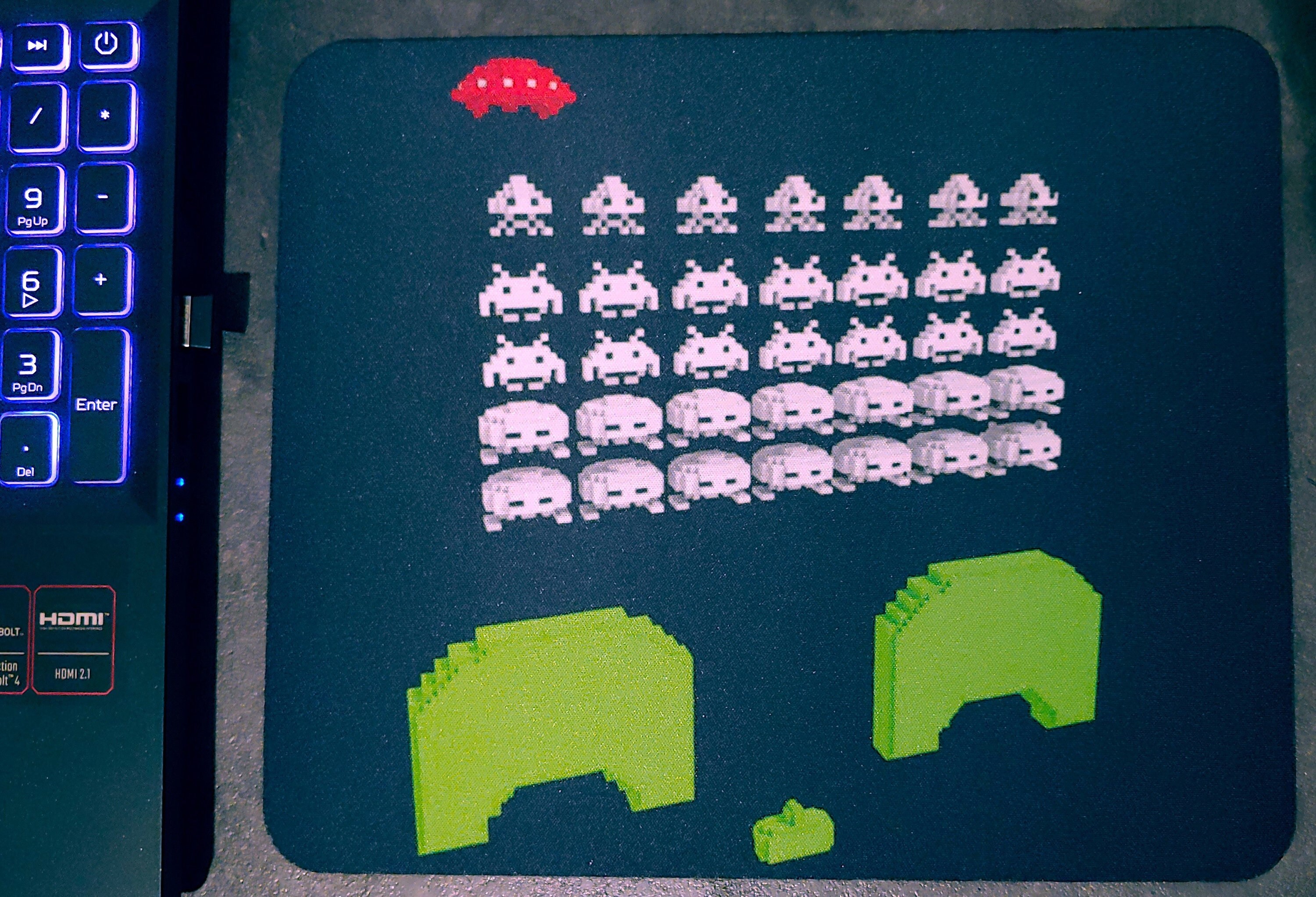 SPACE INVADERS 3D Game Screen Custom Mouse Pad - Etsy