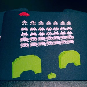 SPACE INVADERS 3D Game Screen Custom Mouse Pad - Etsy