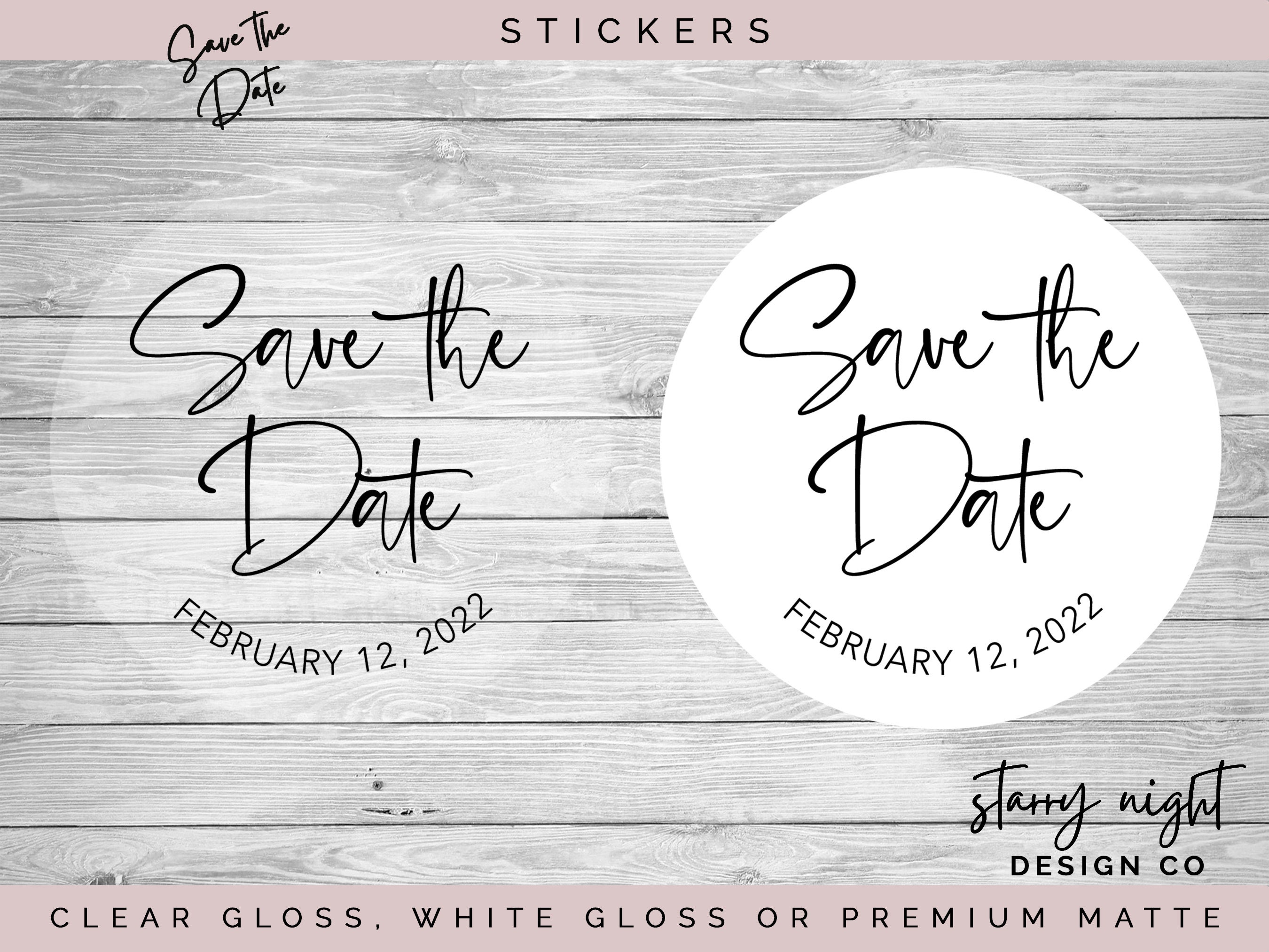 Save the Date Stickers / Labels for Wedding Birthday Showers - Etsy