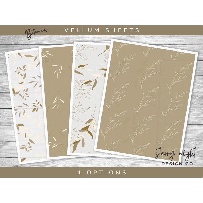 Vellum Paper Sheets - Etsy