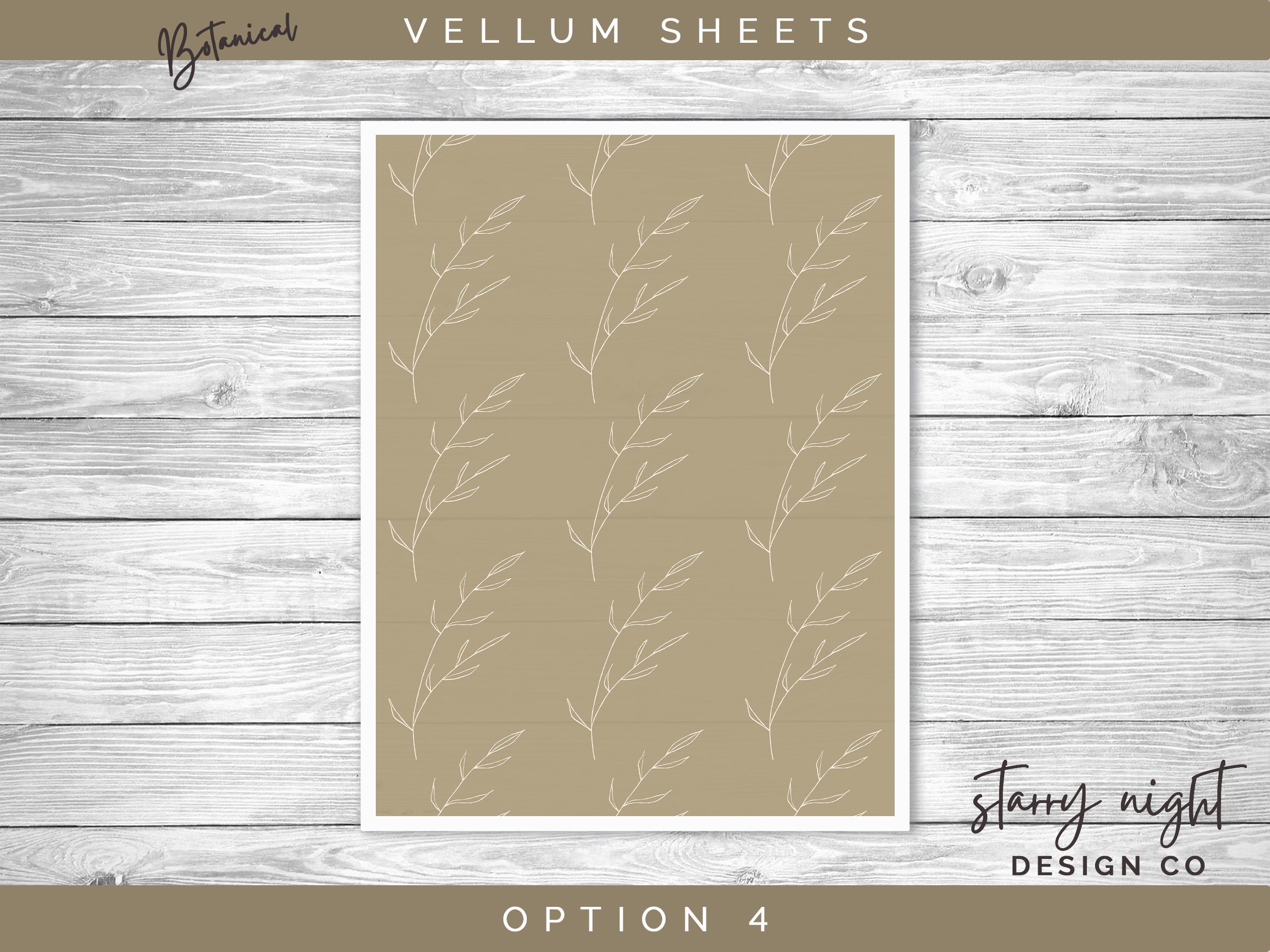 Botanical Vellum Paper: Scrapbooking, Journaling, Card Making (8.5” X ...