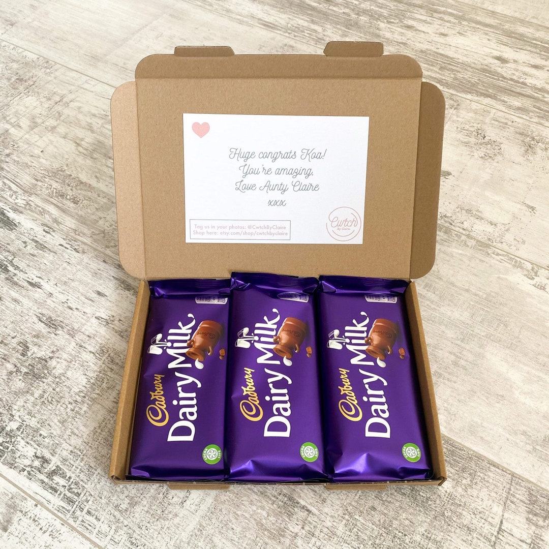 Personalised Chocolate Gift Box Homemade Letterbox Hug Gift - Etsy