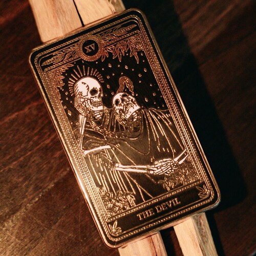 The Lovers Hard-enamel Marigold Tarot Pin - Etsy