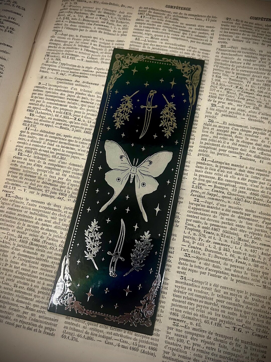 Bookmark - "luna Moth" - Etsy