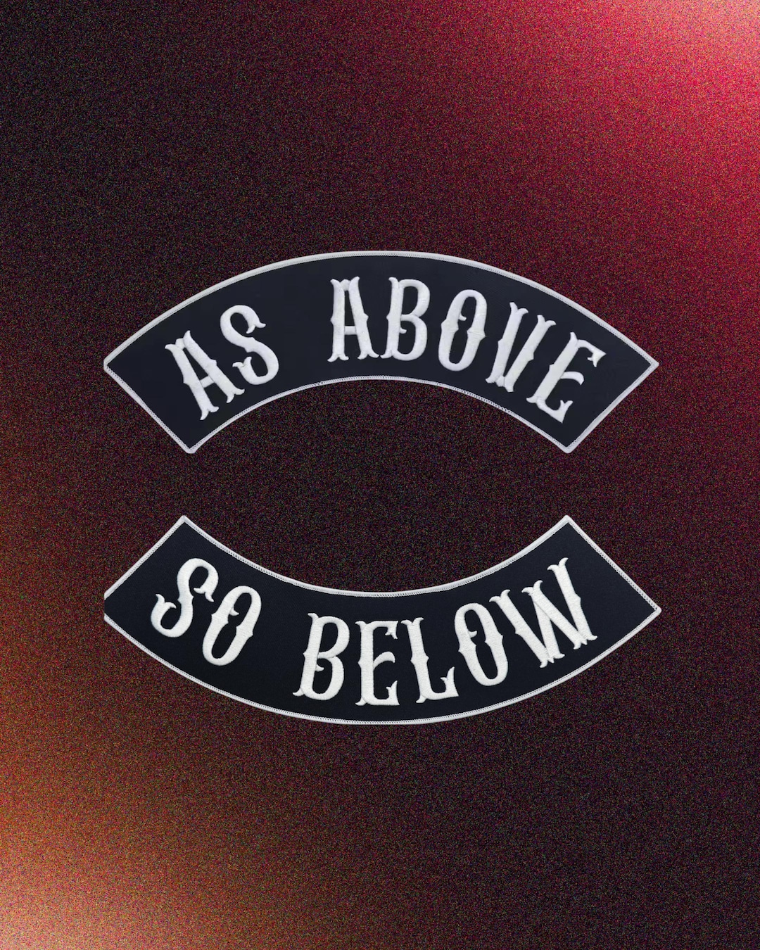 Rocker Back Patch Set - "as Above, so Below" - Etsy