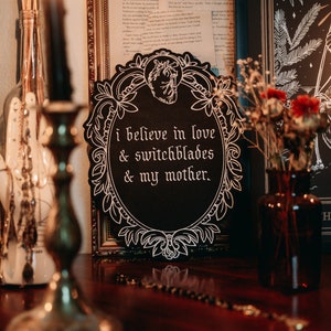 Large Embroidered Back Patch - ""love/switchblades/mother" - Etsy