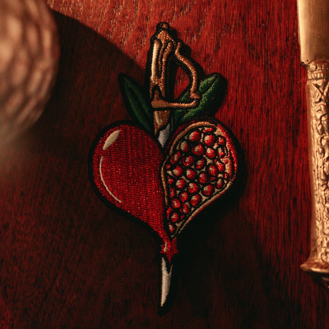 Pomegranate Love - Embroidered Patch - Etsy