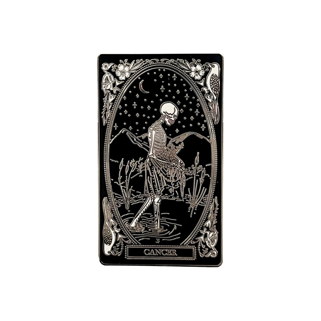 Cancer Zodiac Sign Hard-enamel Pin - Etsy