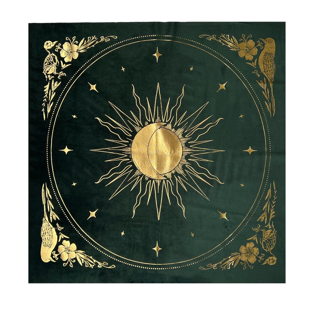 Velvet Celestial Altar Cloth - Mirror Oracle - Etsy
