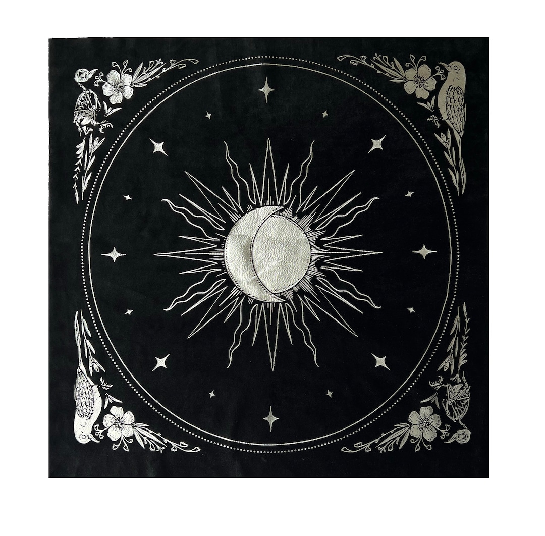 Velvet Celestial Altar Cloth - Mirror Oracle - Etsy