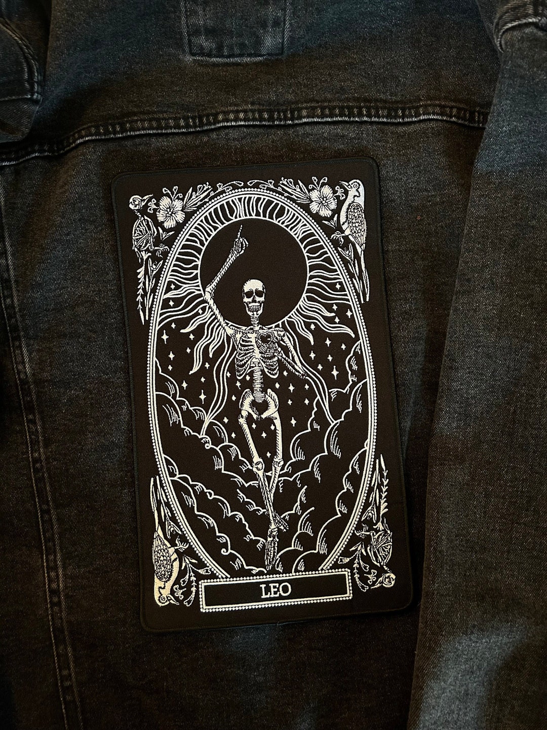 Leo Large Embroidered Back Patch - Etsy