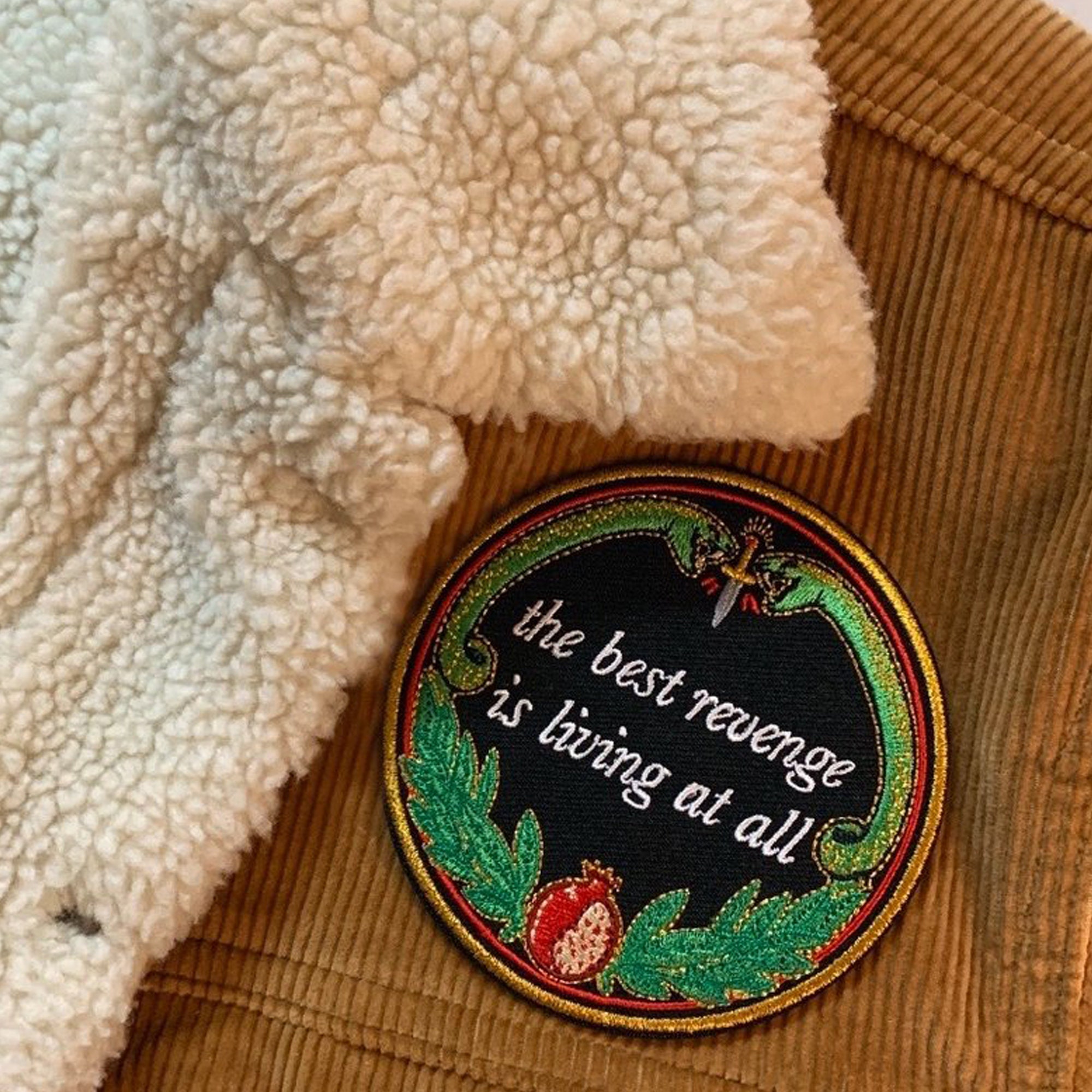 Best Revenge - Embroidered Patch - Etsy