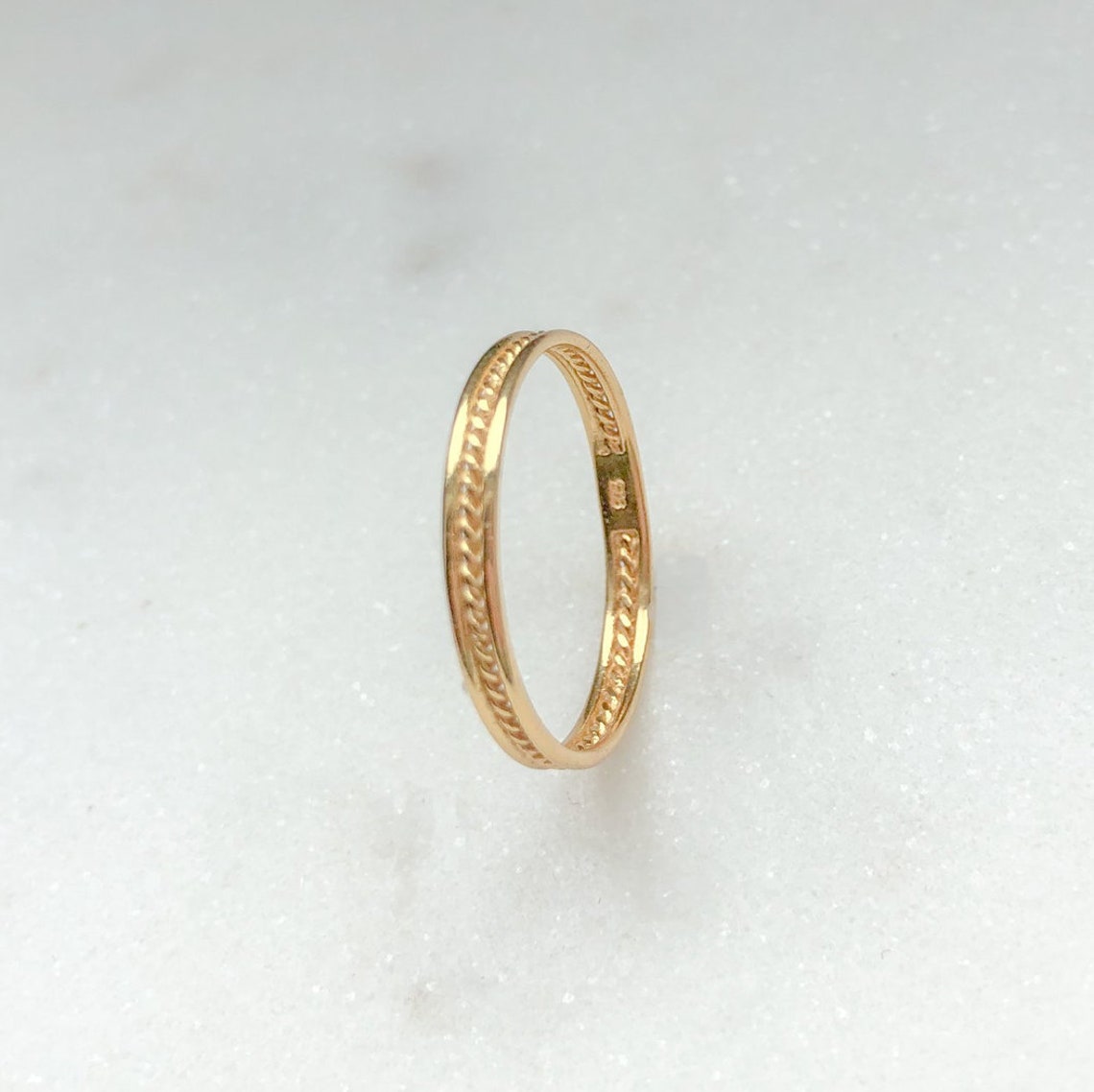 Rope Ring in Gold - Etsy
