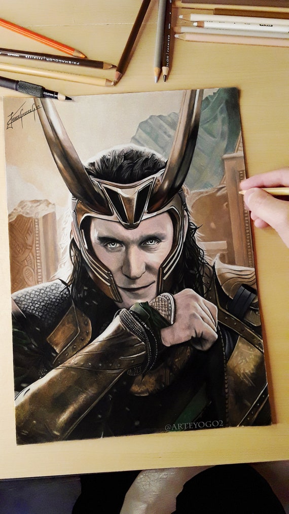Loki Drawing Avengers