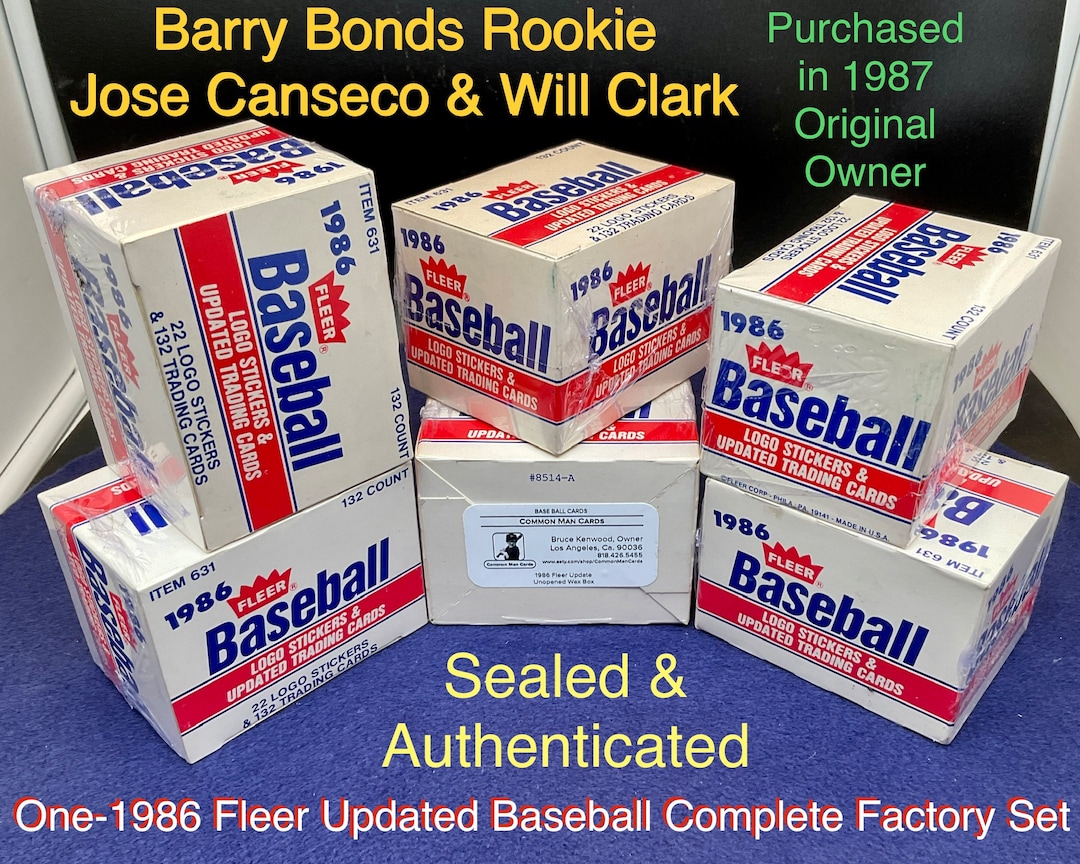 1-1986 Fleer Updated Baseball Complete Set Sealed + Authenticated ...