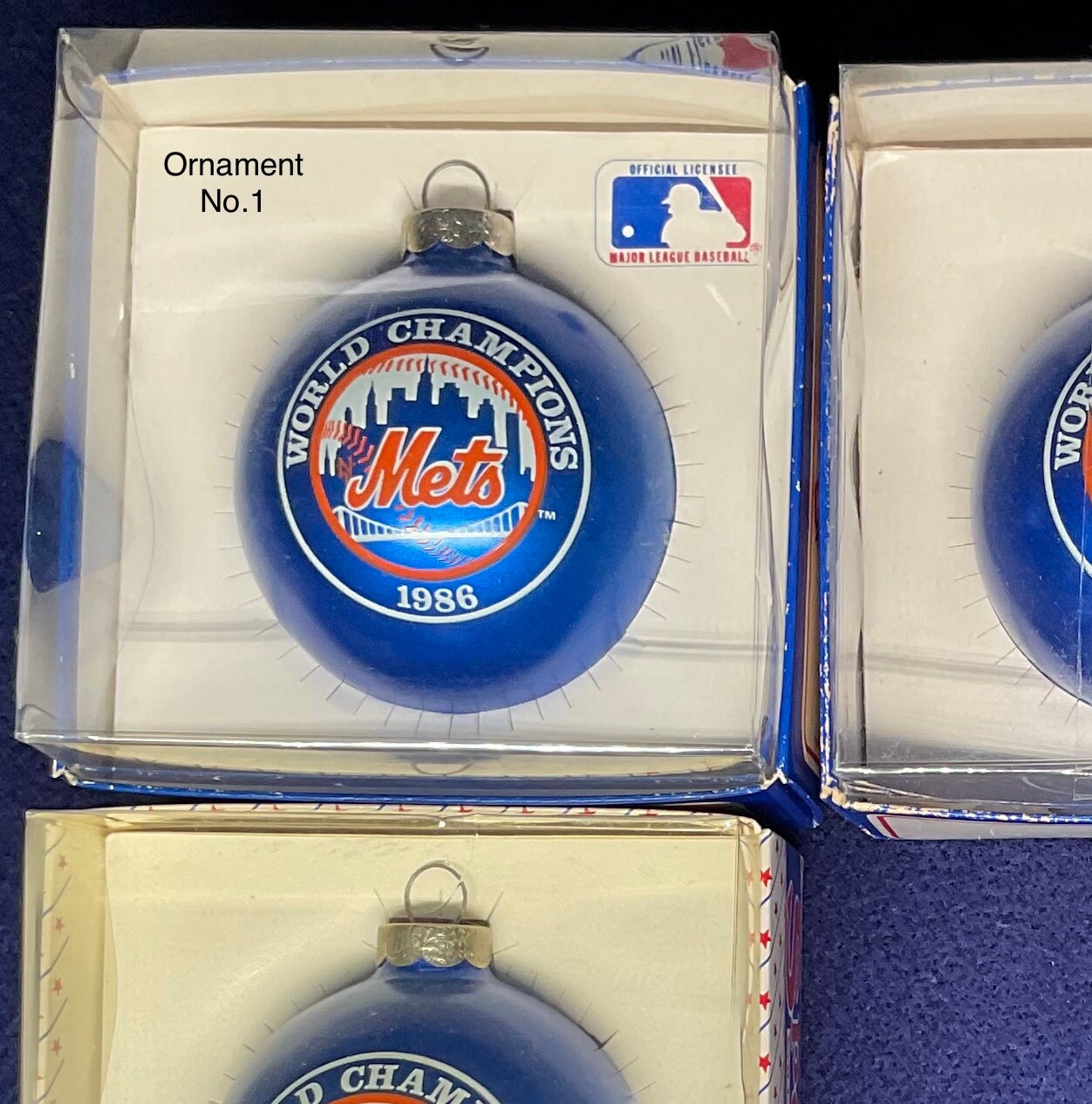 1-1986 New York Mets World Series Champions Glass Christmas - Etsy