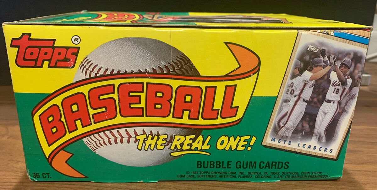 1987 Topps Wax Packs/Box Baseball Cards from a Factory | Etsy