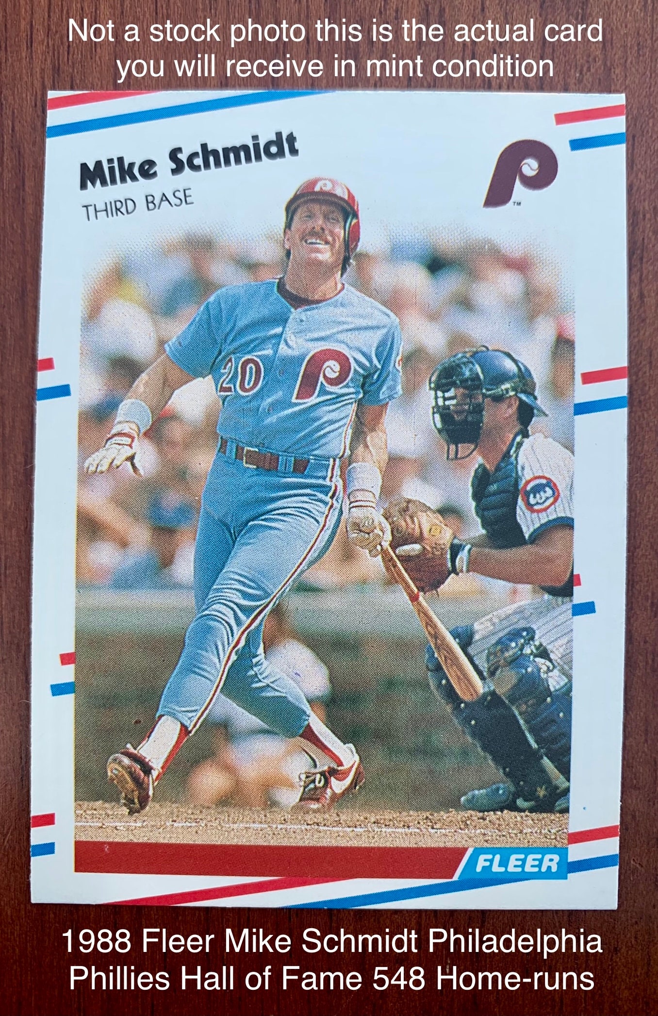 1988 Fleer Mike Schmidt Last Year Baseball Card No. 315 in Mint ...