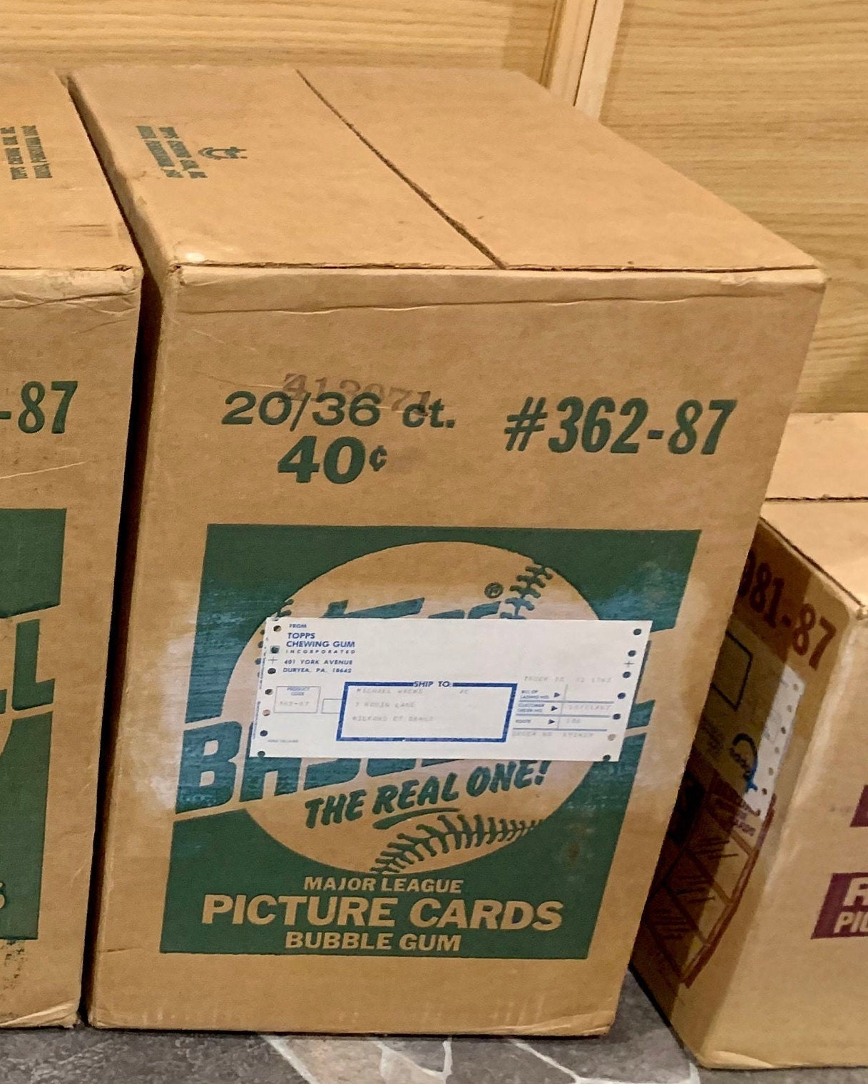 1987 Topps Wax Packs/Box Baseball Cards from a Factory | Etsy