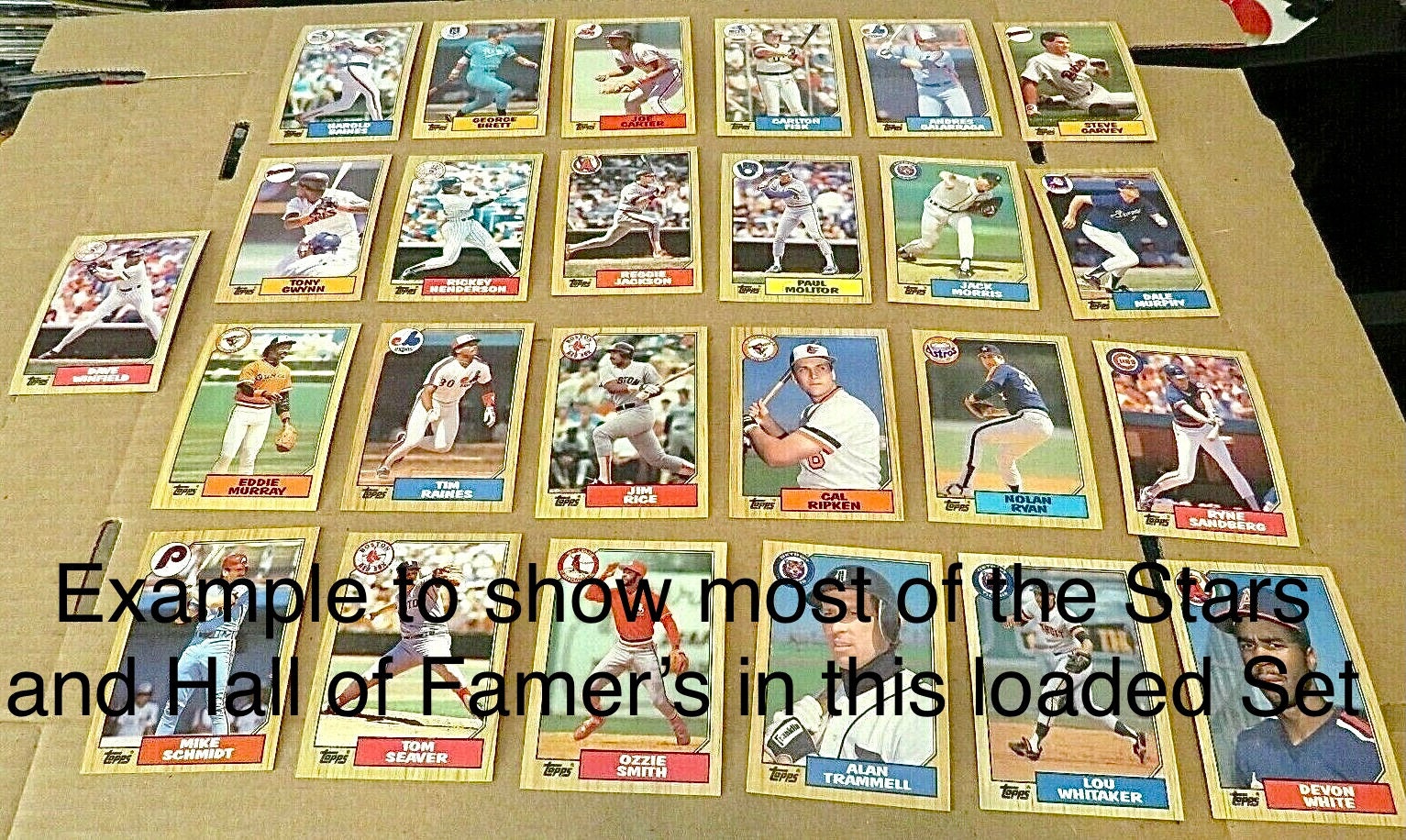 1987 Topps Wax Packs/Box Baseball Cards from a Factory | Etsy