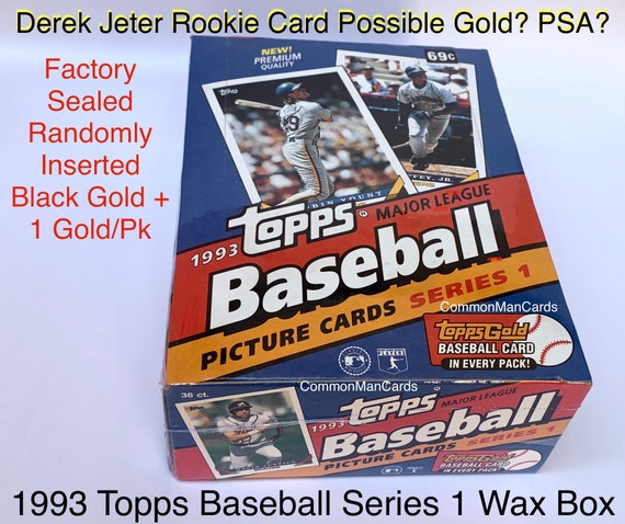 1993 Topps Baseball Wax Box Series One Sealed 36 Packs 12 - Etsy