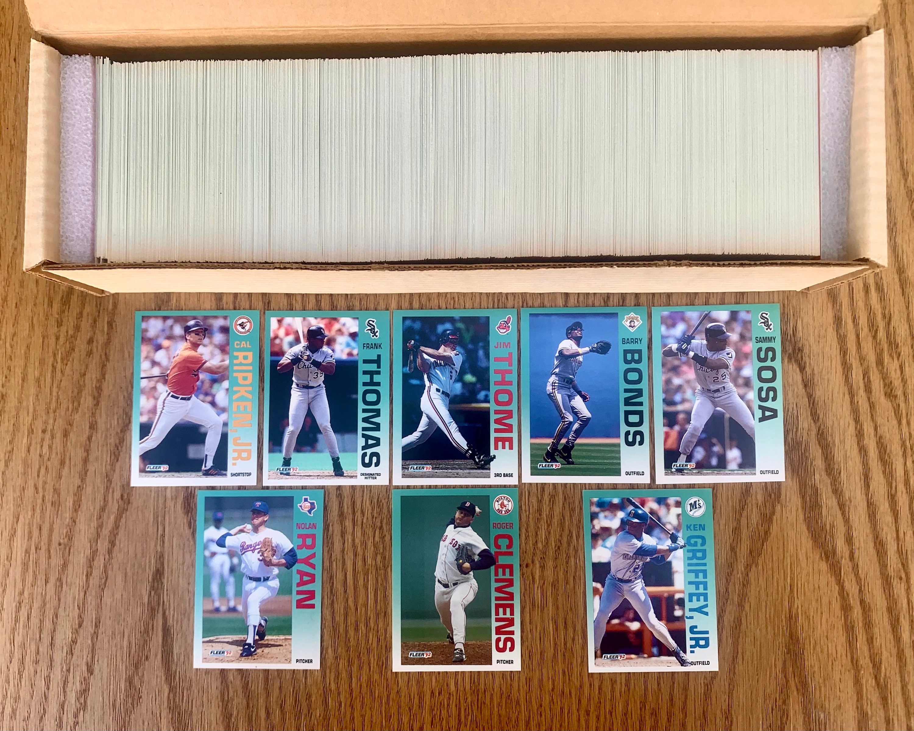 1992 Fleer Baseball Complete 732 Card Set in Nrmt to Gem Mint Condition ...