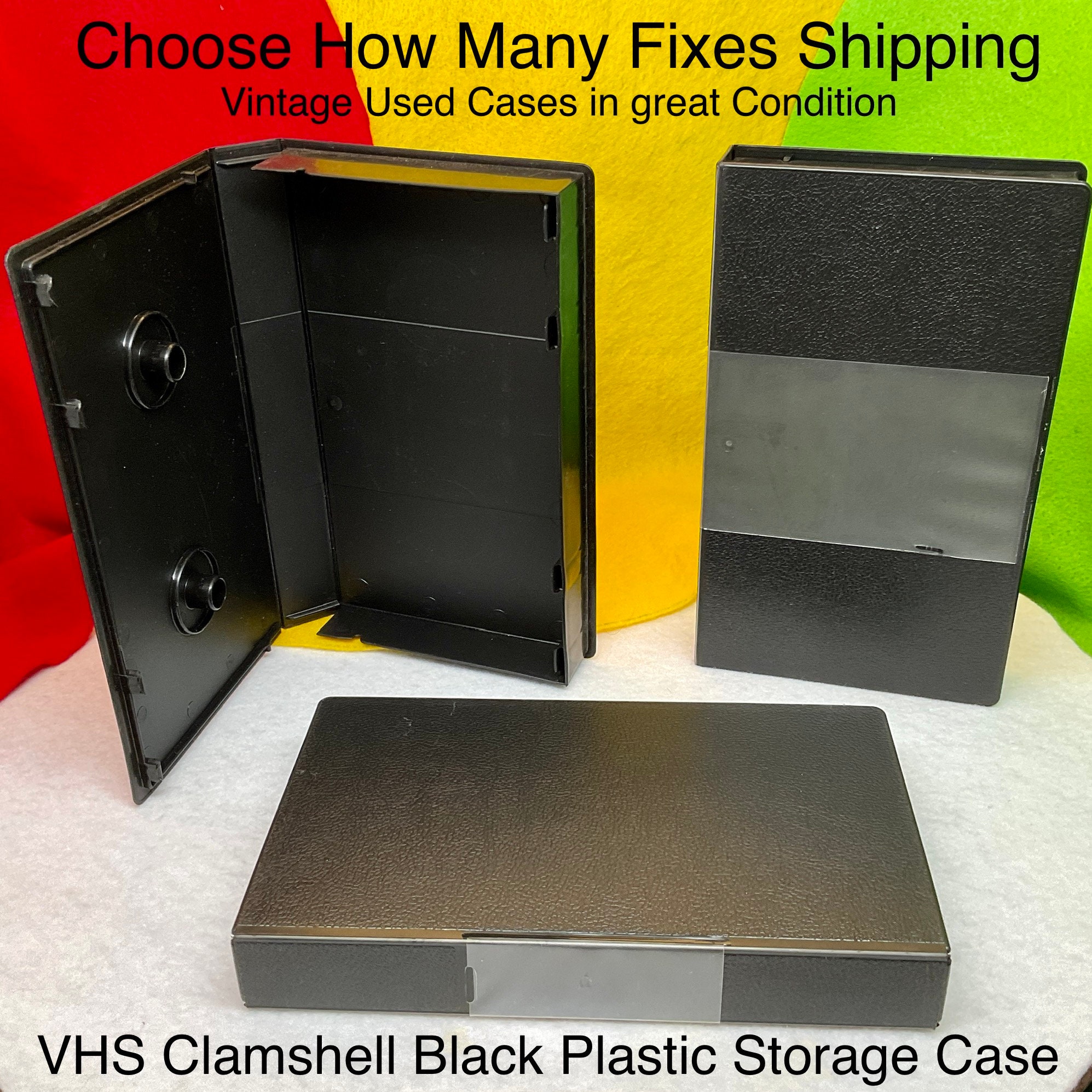 CD/DVD VHS Clamshell Used Storage Cases Choose How Many - Etsy