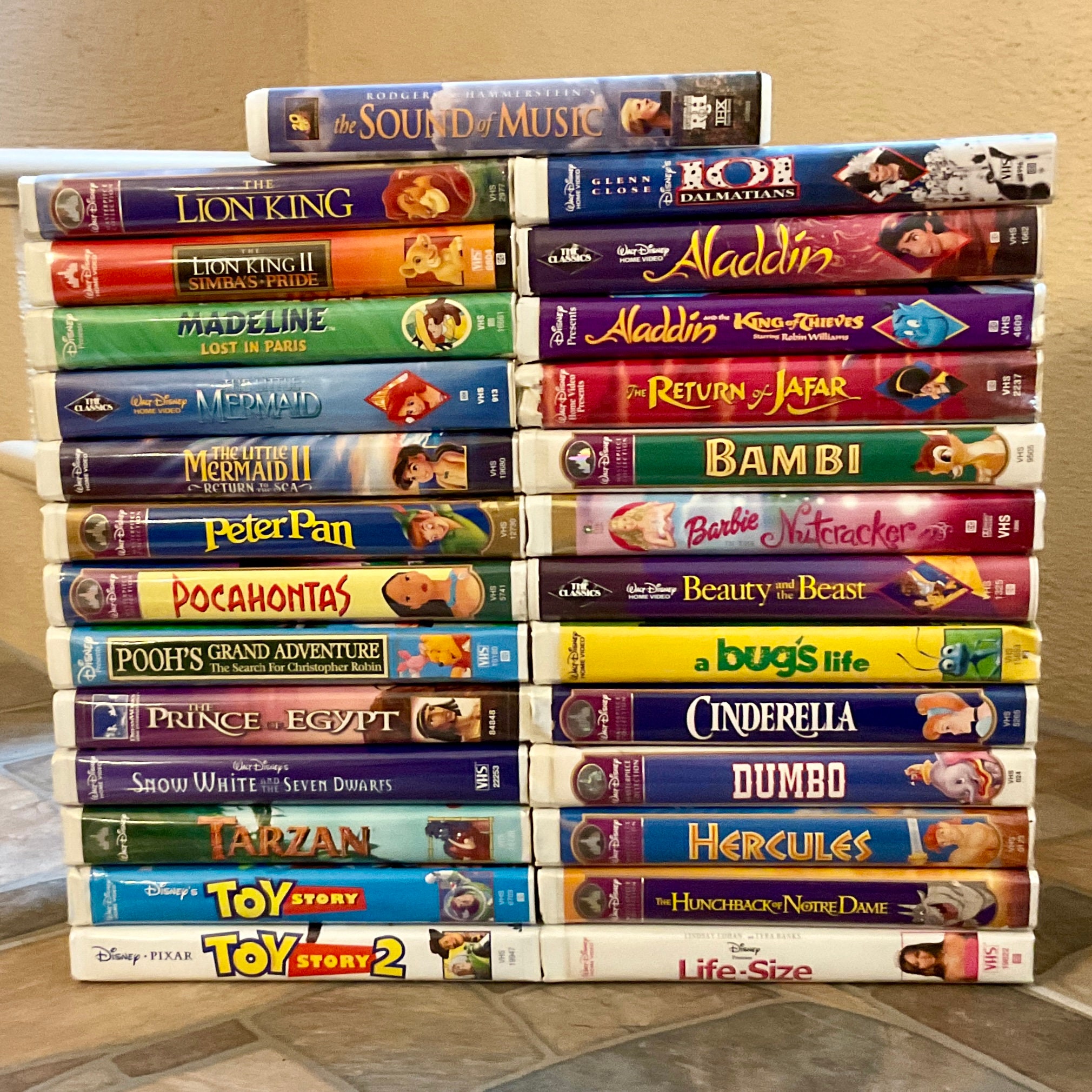 Disney VHS Video Tapes Choose Your Favorite Disney Movie From - Etsy