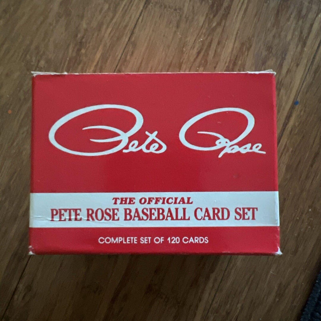 1985 Topps PETE ROSE Baseball Official Complete Factory Box Set-120 ...