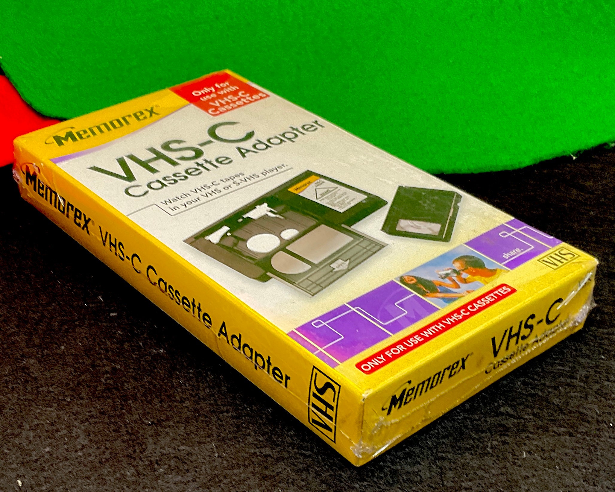 Memorex VHS-C Cassette Tape Adapter VHS-C to VHS or S-vhs Vcr Adapter ...