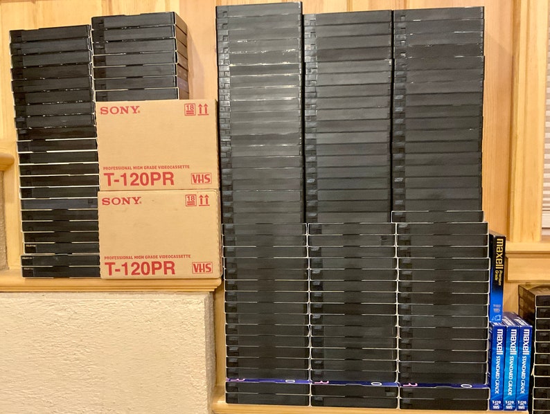 Blank VHS Tapes Choose How Manythese Are High Quality Various Manuf.i ...