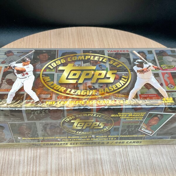 Topps Complete Set of Baseball - Etsy