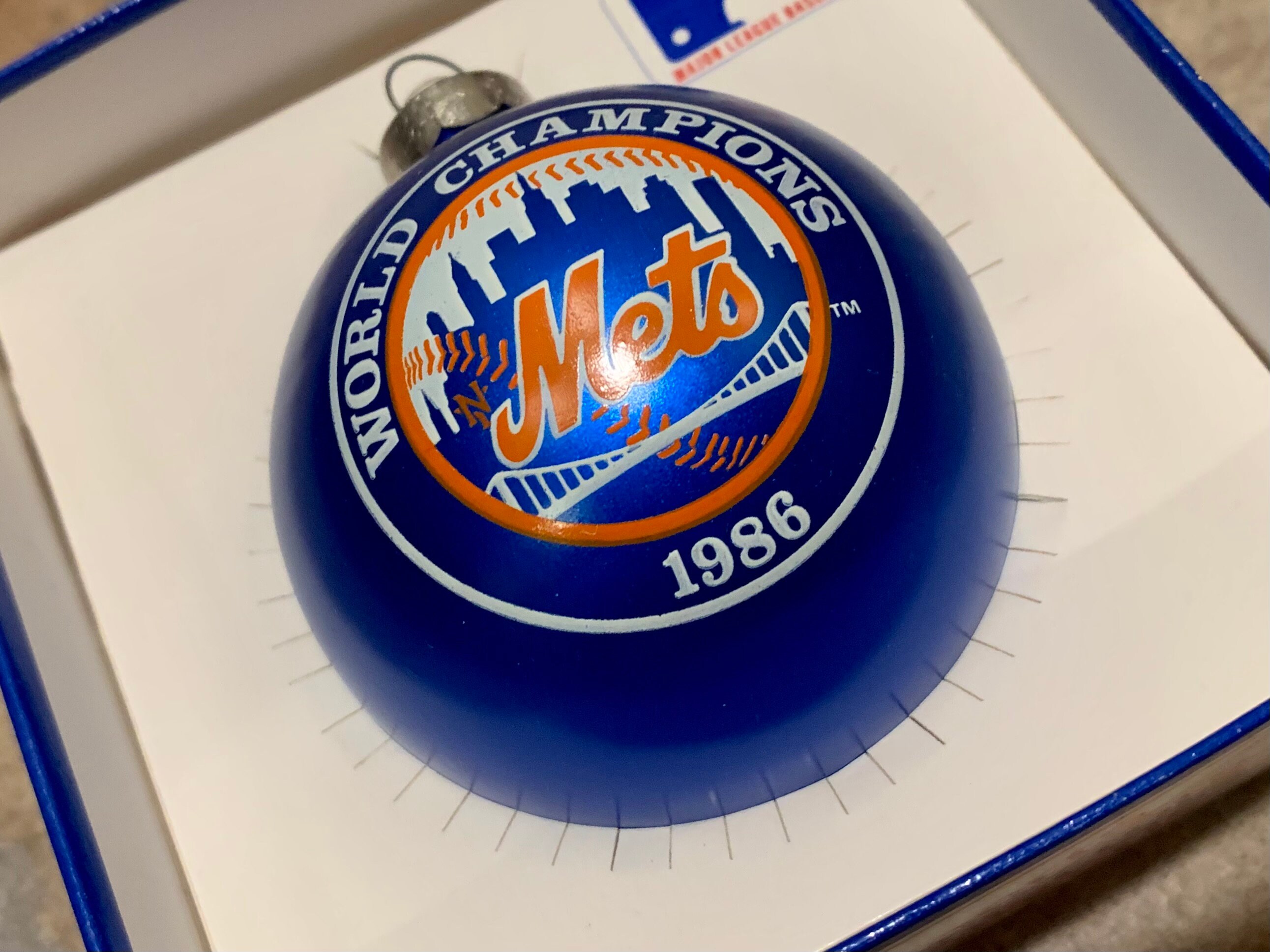 1-1986 New York Mets World Series Champions Glass Christmas - Etsy