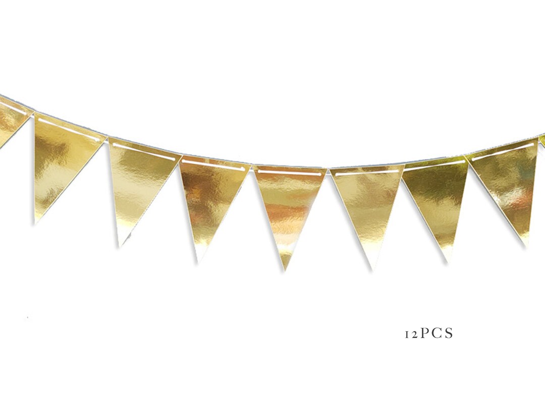 Gold Banner Birthday Bunting Birthday Banner Party Banner - Etsy Canada