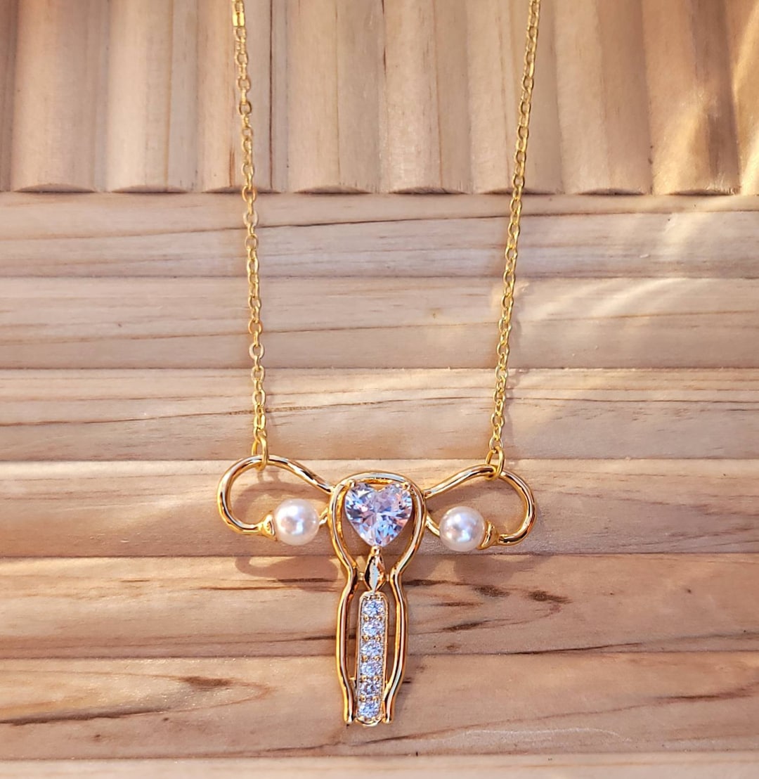 Uterus Necklace Stainless Steel Feminist Girl Power Fertility ...