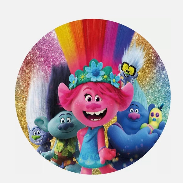 Trolls Cake Toppers - Etsy