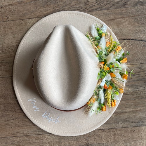 Minimalist Bride Minimal Boho Bride Hat - Etsy