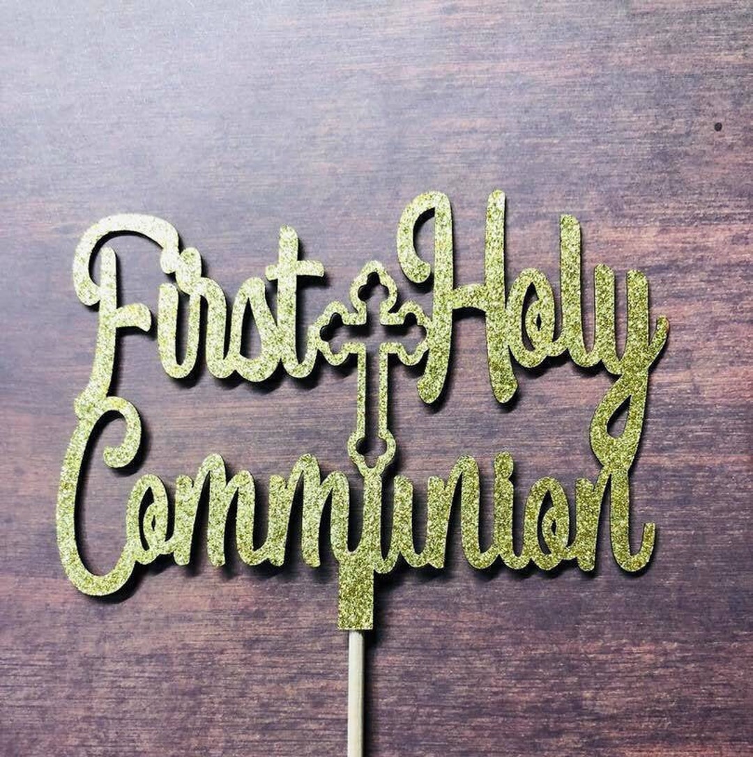 DIGITAL FILE - First Holy Communion Cake Topper - Etsy