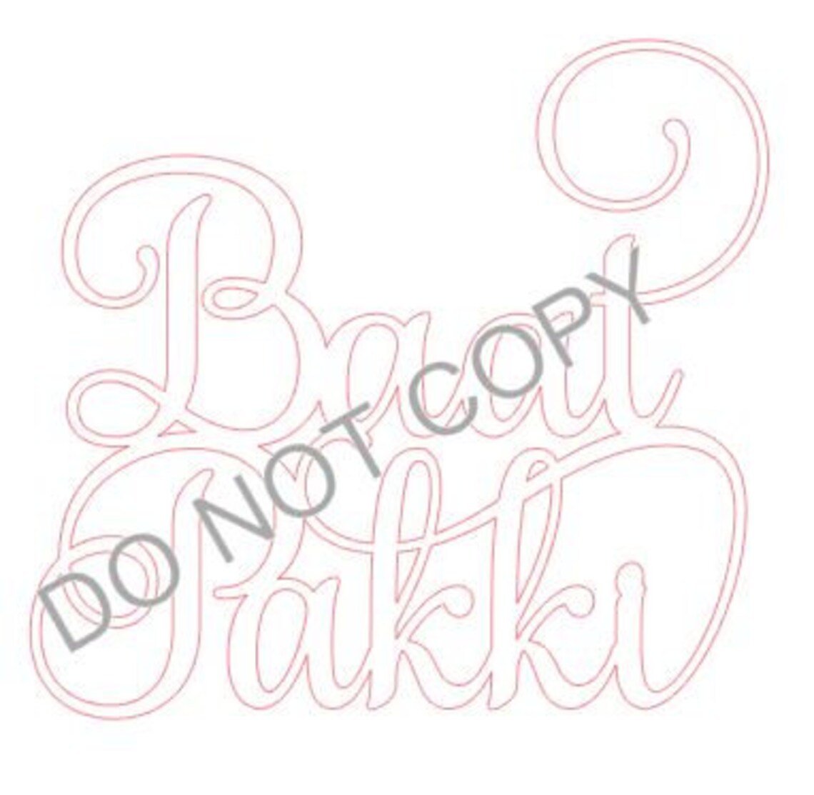 DIGITAL FILE Baat Pakki Cake Topper - Etsy