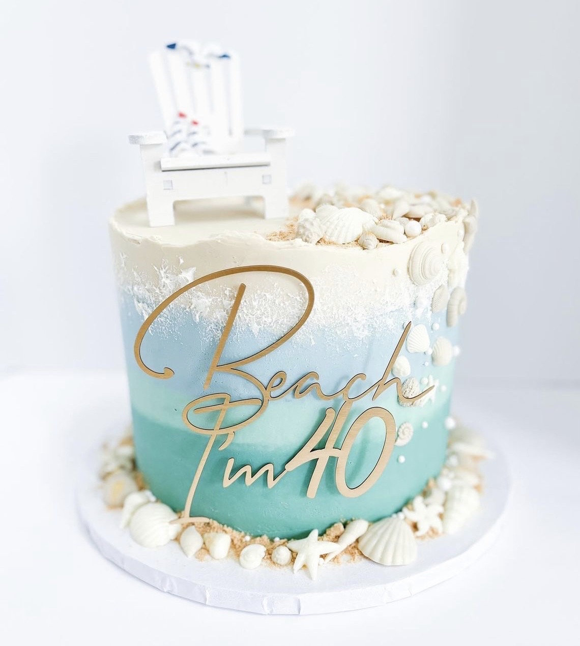 DIGITAL FILE Beach I'm 40 Cake Topper - SVG - Etsy