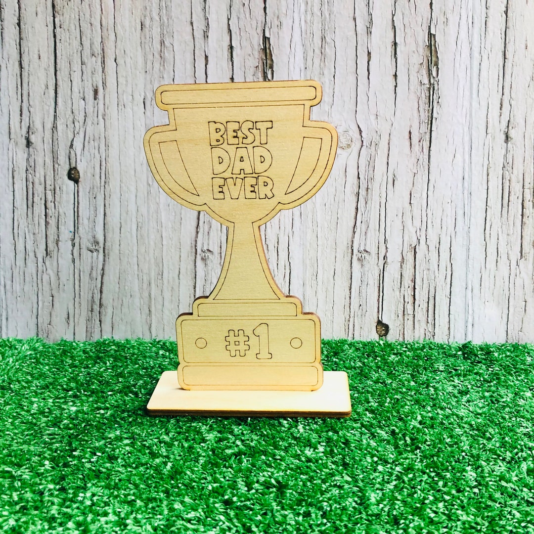 DIGITAL FILE Best Dad Ever Trophy - Etsy