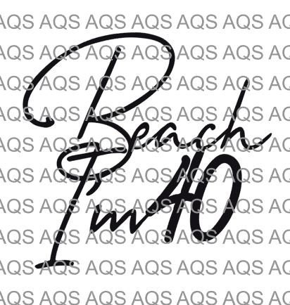 DIGITAL FILE Beach I'm 40 Cake Topper - SVG - Etsy