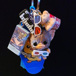 Gizmo Gremlins "peace Was Never an Option" Retro Movie Keychain - Etsy