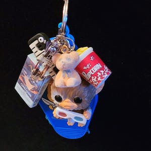 Gizmo Gremlins "peace Was Never an Option" Retro Movie Keychain - Etsy